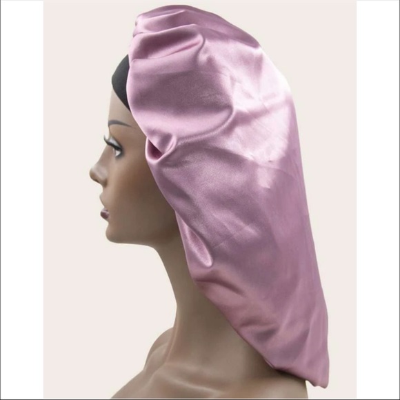 Kathrono | Accessories | Lovely Wide Brim Shiny Sherbet Pink Satin Hair ...